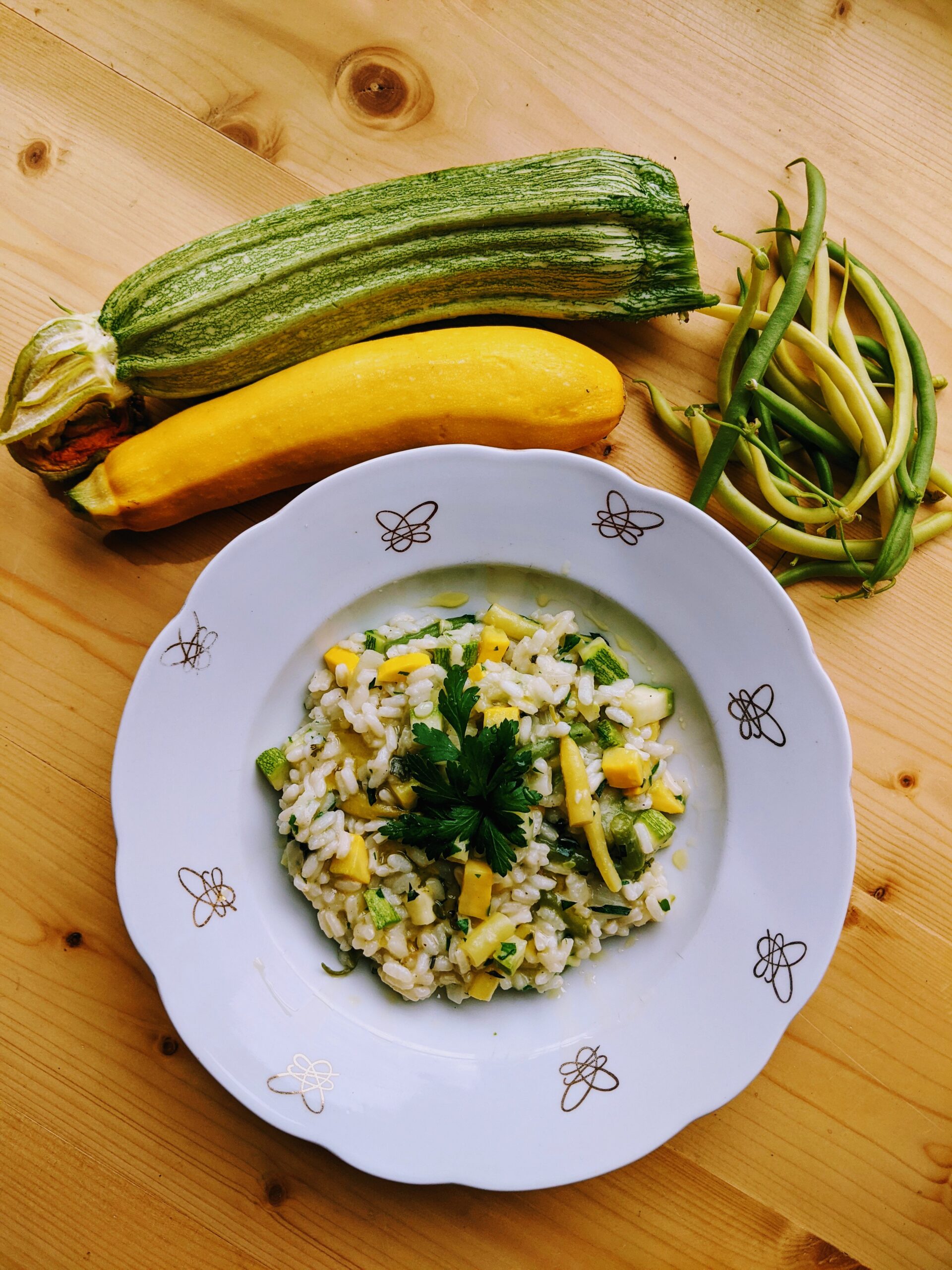 Rizoto s fazolkami a cuketou – Farma Mezi řádky